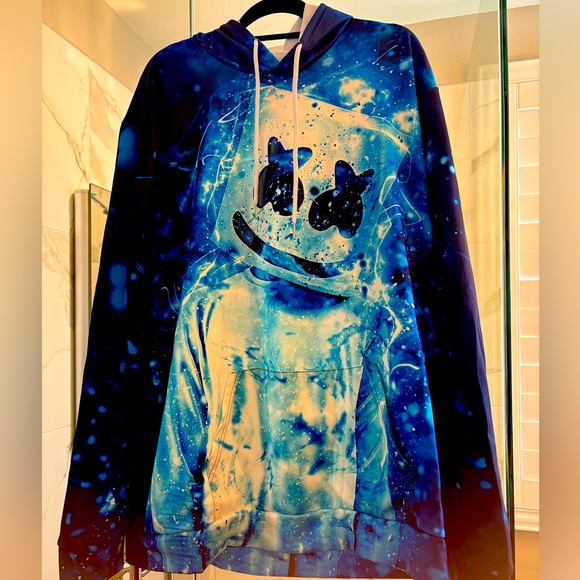 Marshmello | Other | Marshmello Blue Galaxy Hoodie 4xl | Poshmark